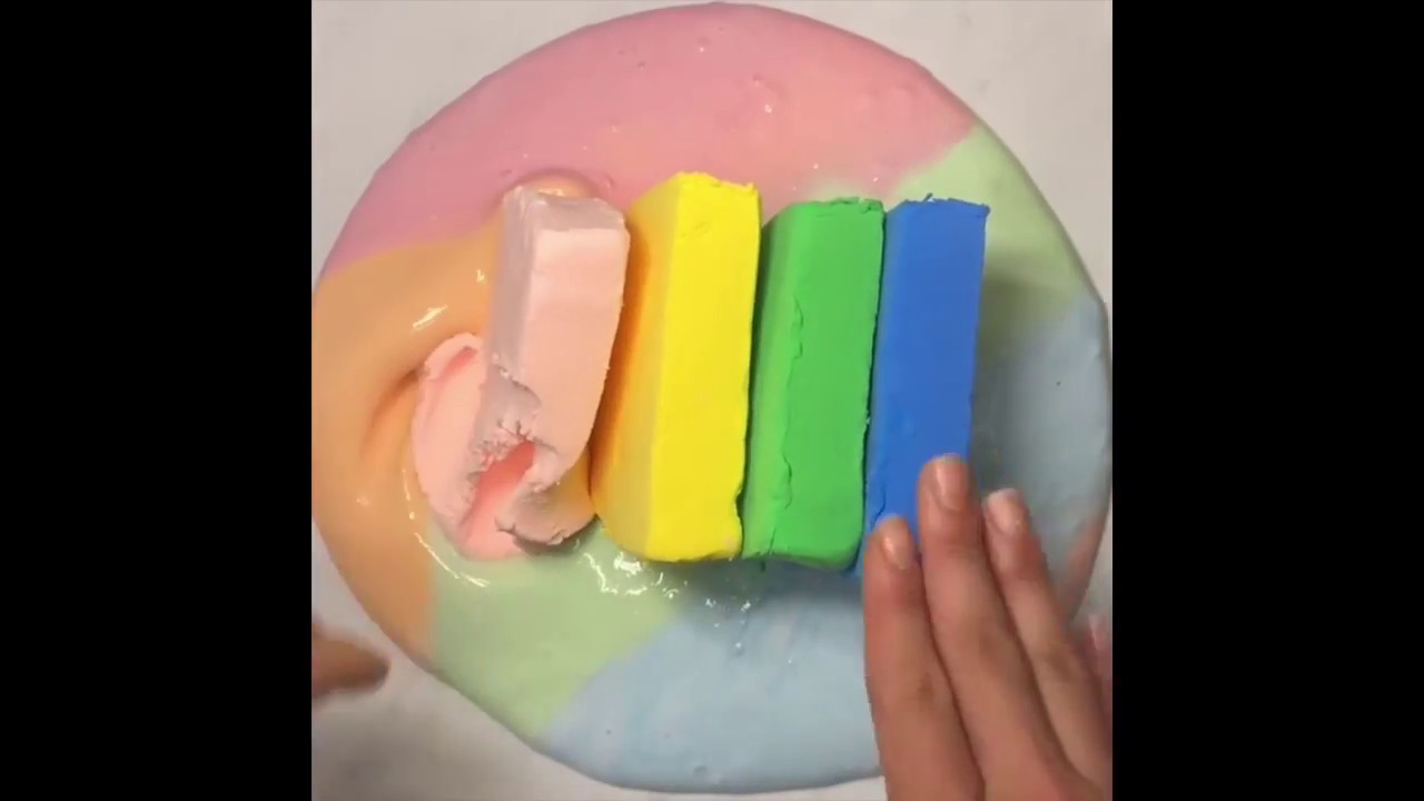 Clay Mixing Slime Compilation Satisfying Slime Asmr Youtube