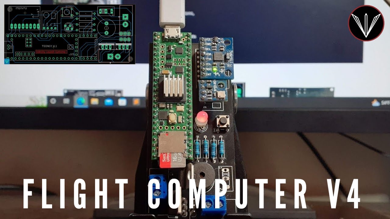 Flight Computer V4 Thrust Vectoring Model Rocket Youtube