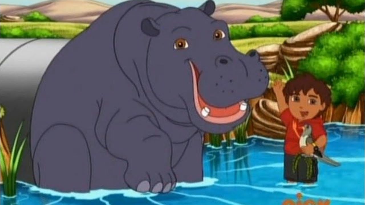 Go Diego Go S04e01 Diego Reunites Hippo And Oxpecker P2 Youtube