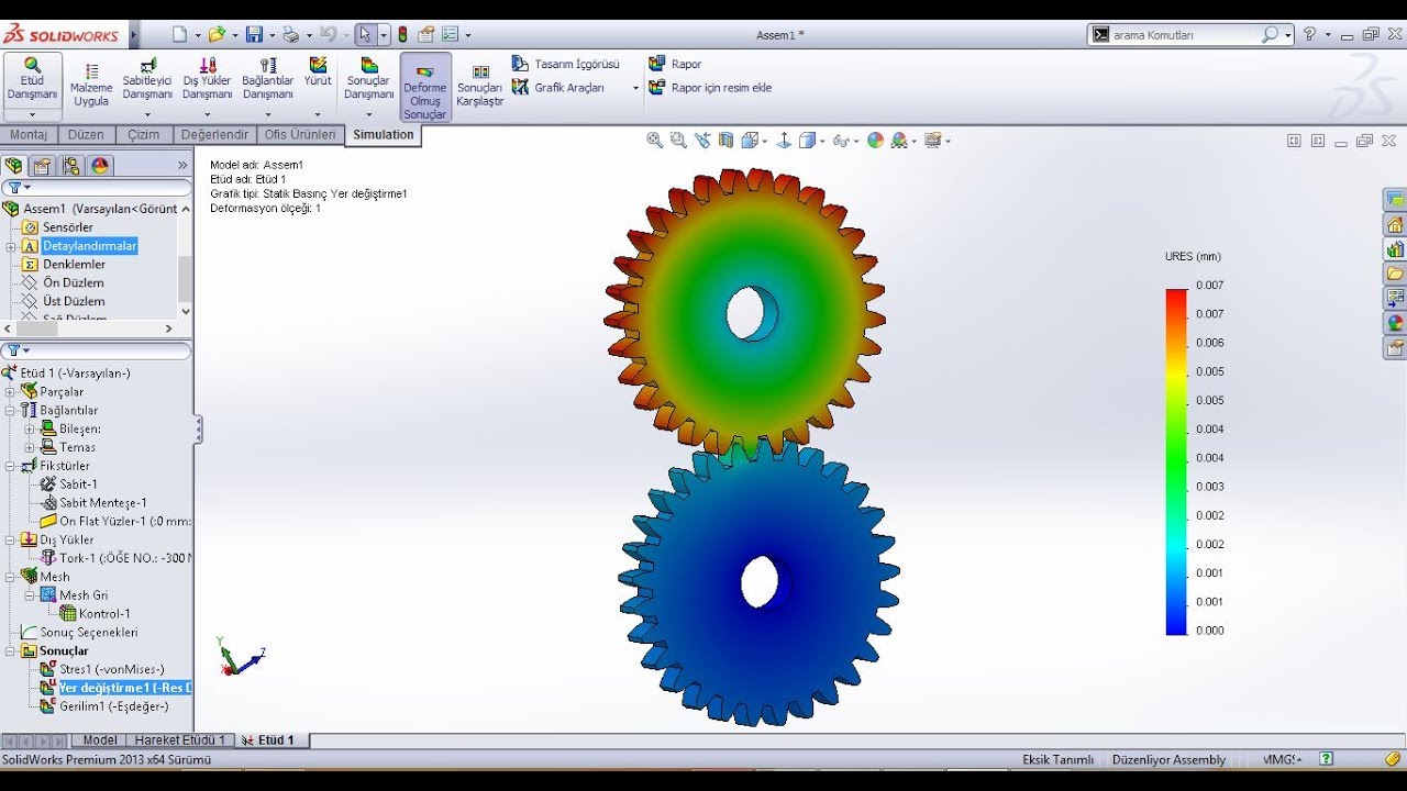 Solidworks Gear Analysis Youtube
