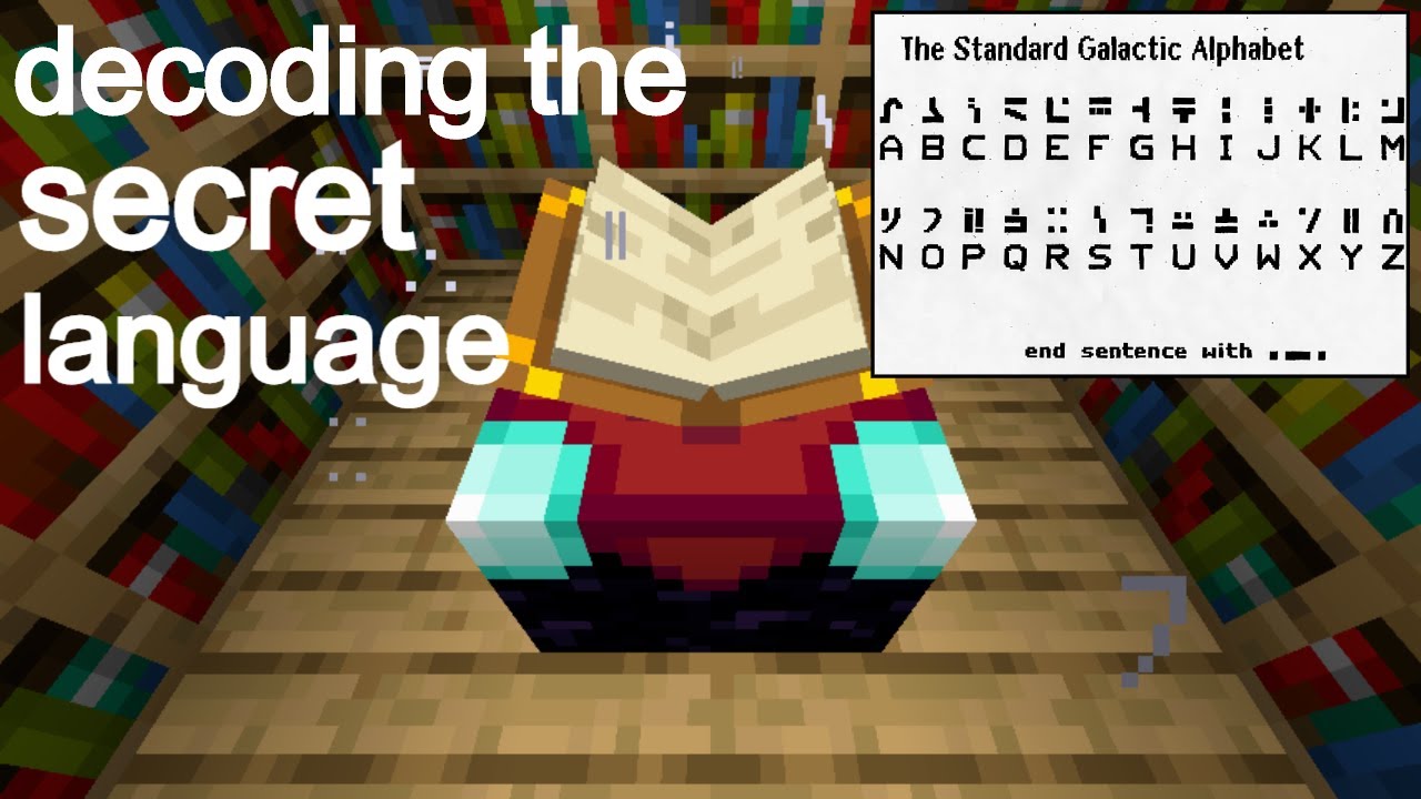 Decoding Minecraft S Secret Enchantment Table Language Youtube