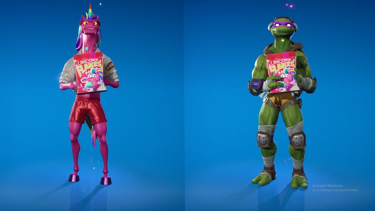 New Donatello Doing Funny Built In Emotes In Fortnite 3 Ninja