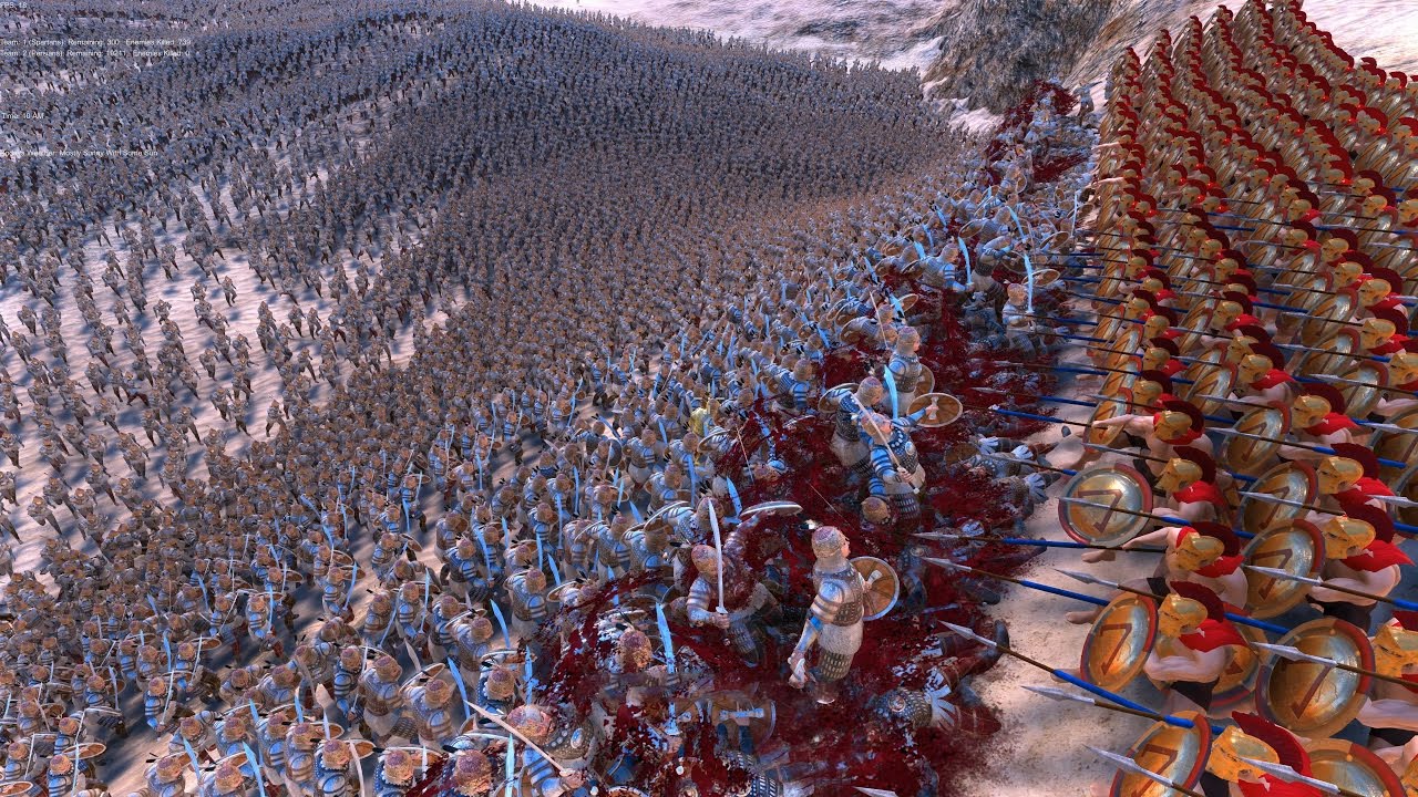 300 Spartans Vs 20 000 Persians Ultimate Epic Battle Simulator Youtube