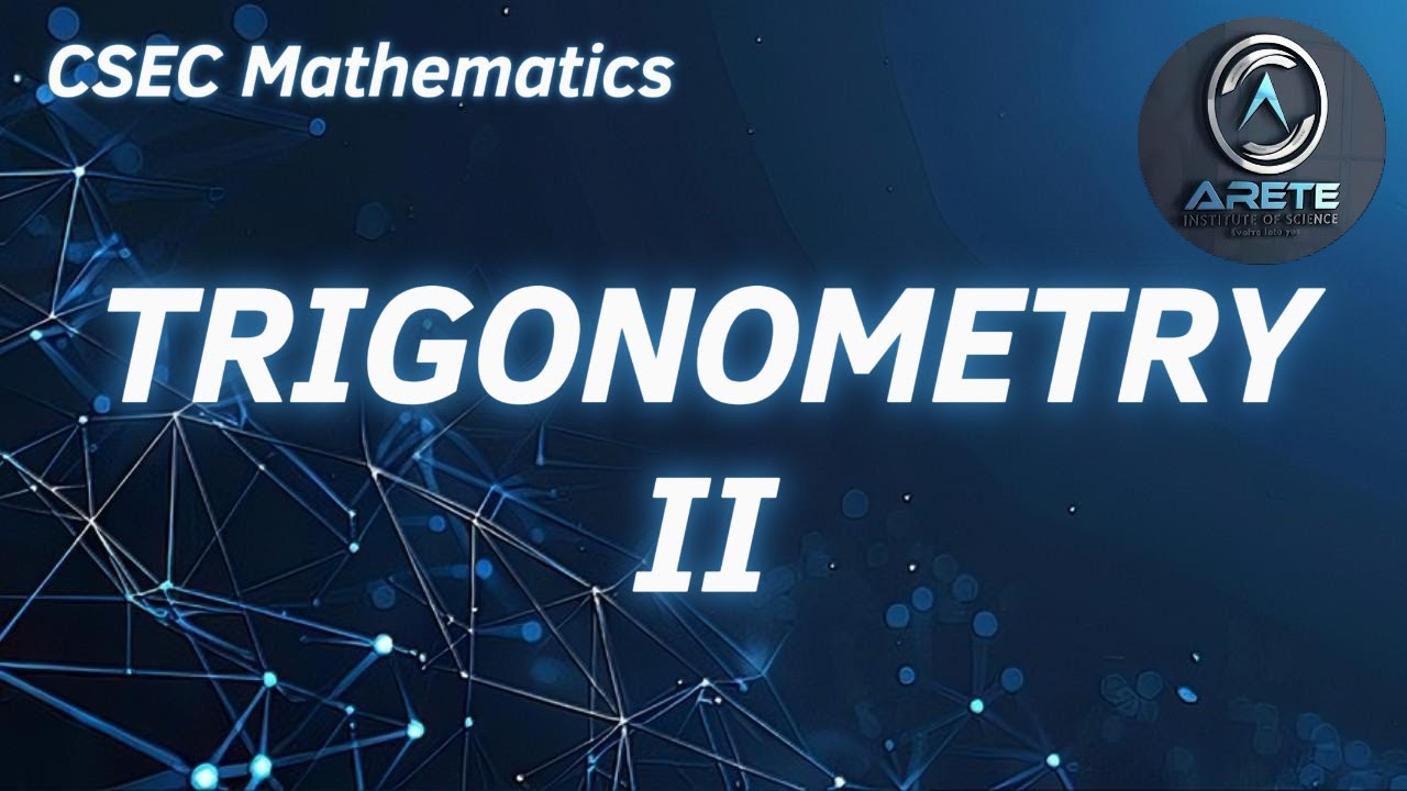 Csec Mathematics Trigonometry Ii Youtube