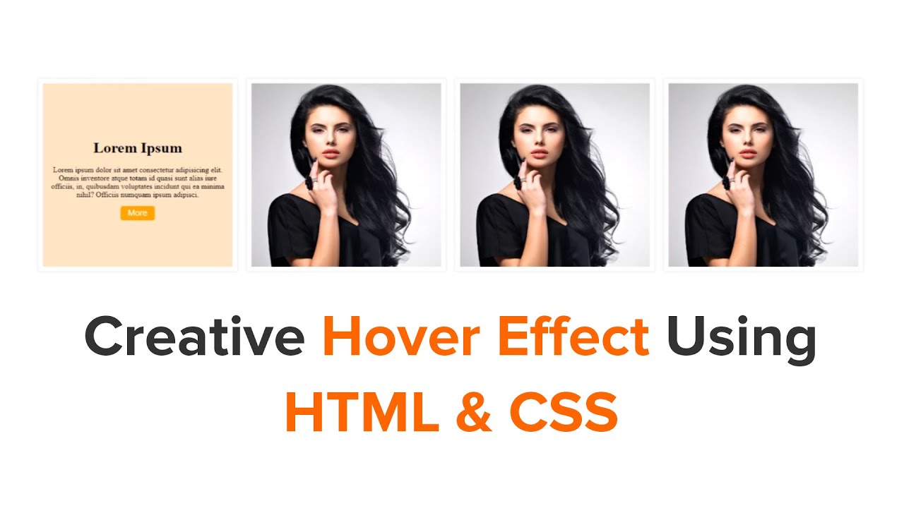 Creative Hover Effect Using Html Css Animated Hover Zoom Effect