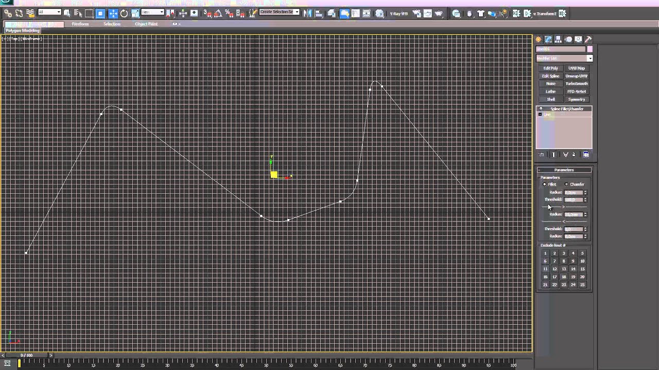 Maxscript Spline Fillet Modifier Youtube