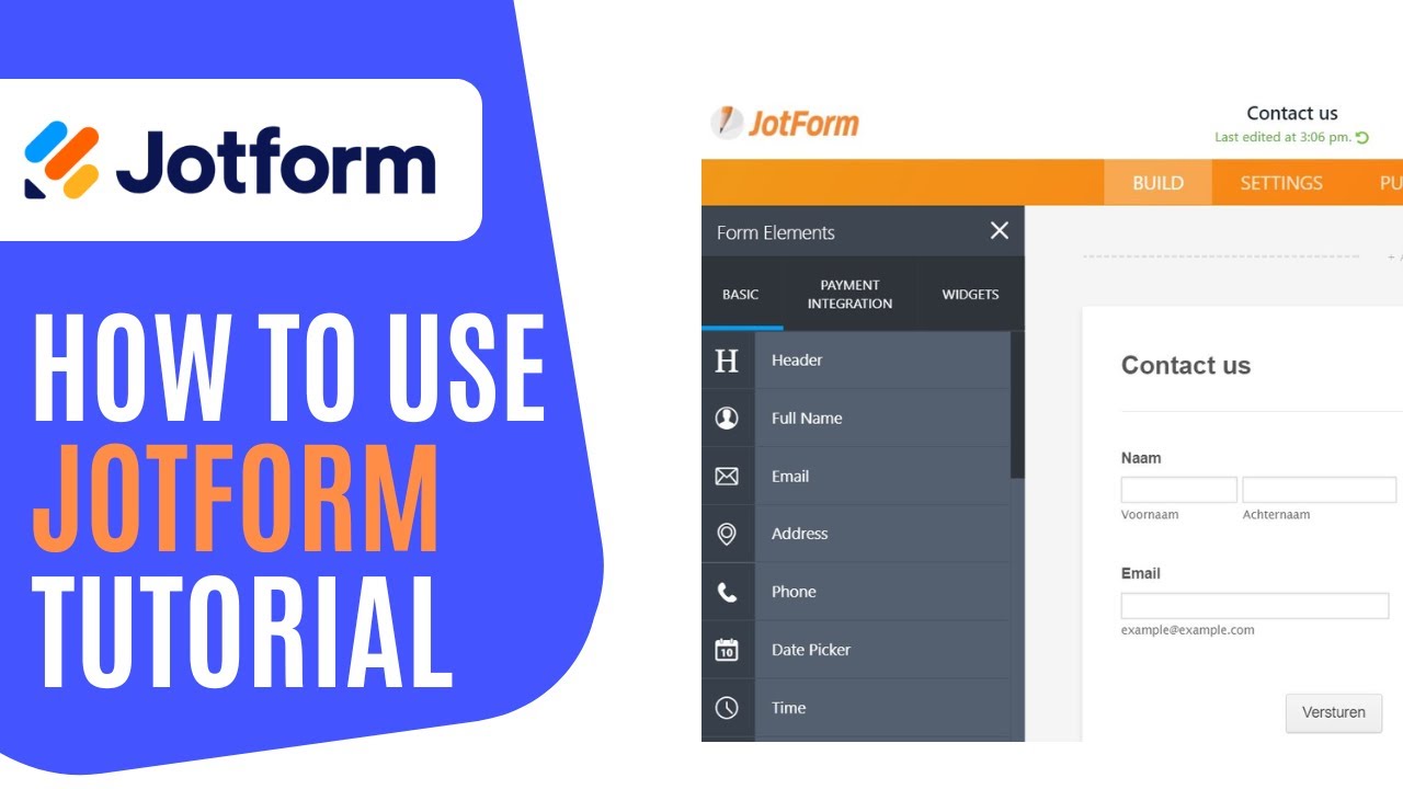 Jotform Tutorial For Beginners 2025 Step By Step Youtube