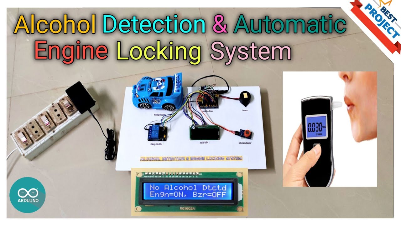 28 Alcohol Detection And Automatic Car Engine Locking System Using