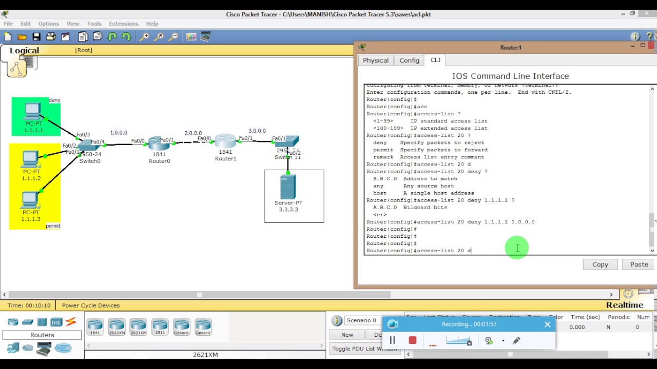 Acl Networking Cisco Packet Tracer At Lynda Austin Blog