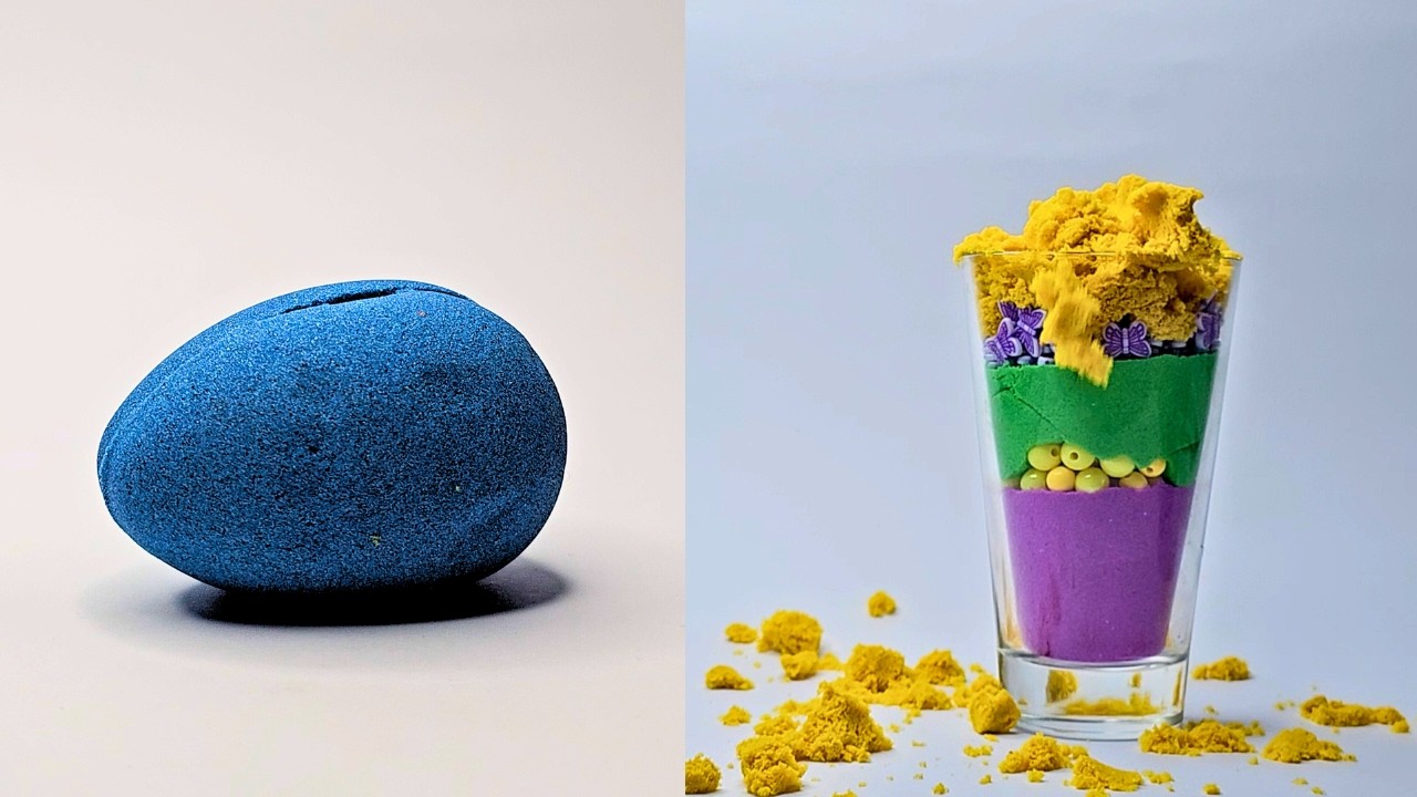 Very Satisfying And Relaxing Compilation 003 Kinetic Sand Asmr Youtube