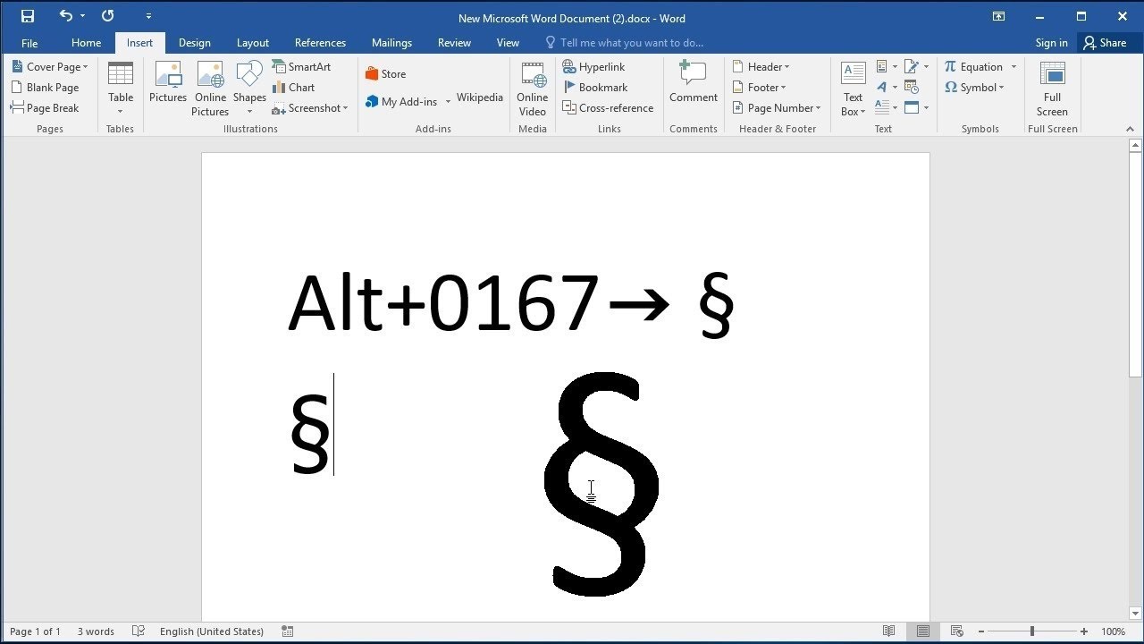 How To Type The Section Sign Symbol How To Create The Section