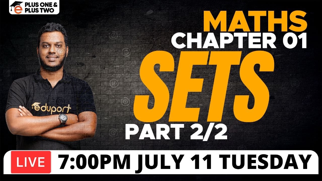 Plus One Maths Chapter 1 Sets Part 2 Eduport Youtube
