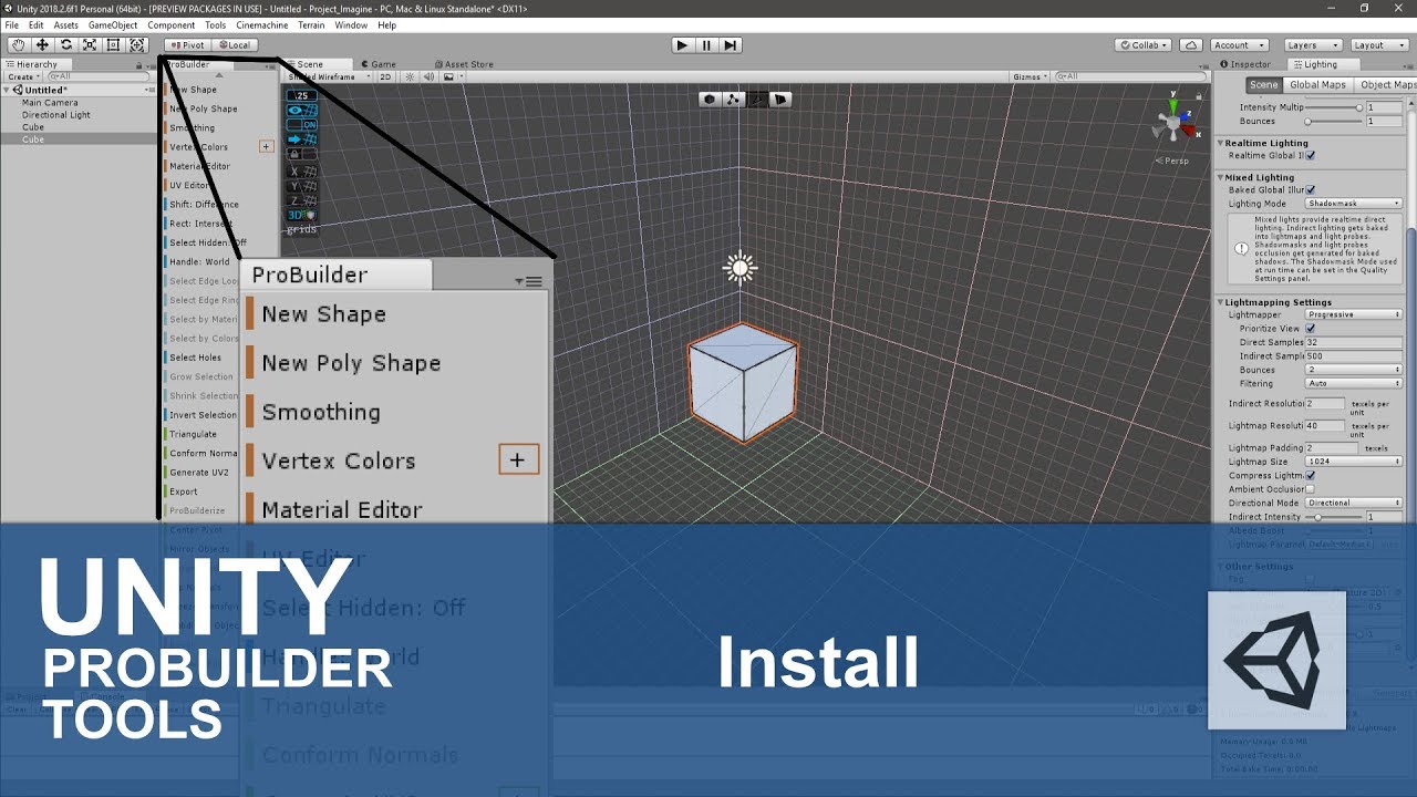 Unity Installing Probuilder Youtube