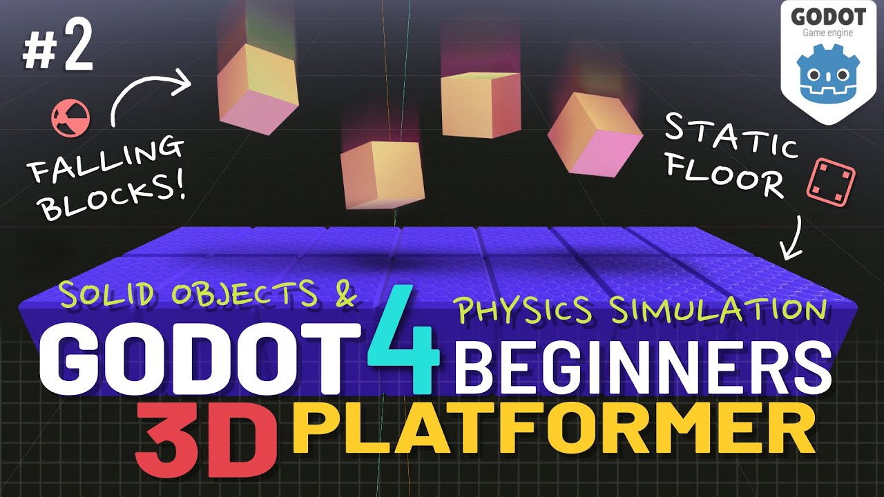 Godot 4 3d Platformer Lesson 2 Solid Objects Physics Simulation