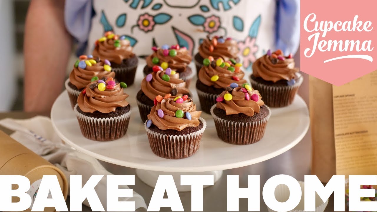 Bake At Home Chocolate Cupcake Recipe Tutorial Cupcake Jemma