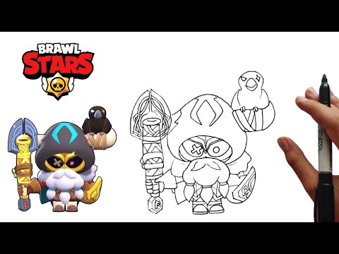How To Draw New Brawler Skin Odin Cordelius From Brawl Stars Youtube