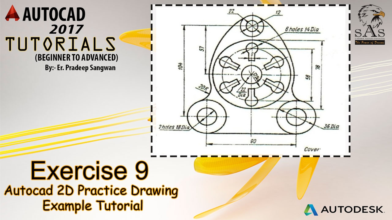 23 Easy Autocad Drawing Samples