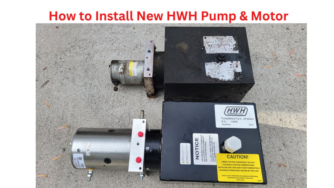 How To Replace Your Hwh Hydraulic Pump Rap30348 Ap30348 Do To Low