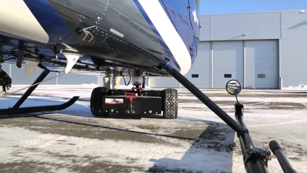 V301 With R44 Helicopter Dolly By Helitowcart Youtube