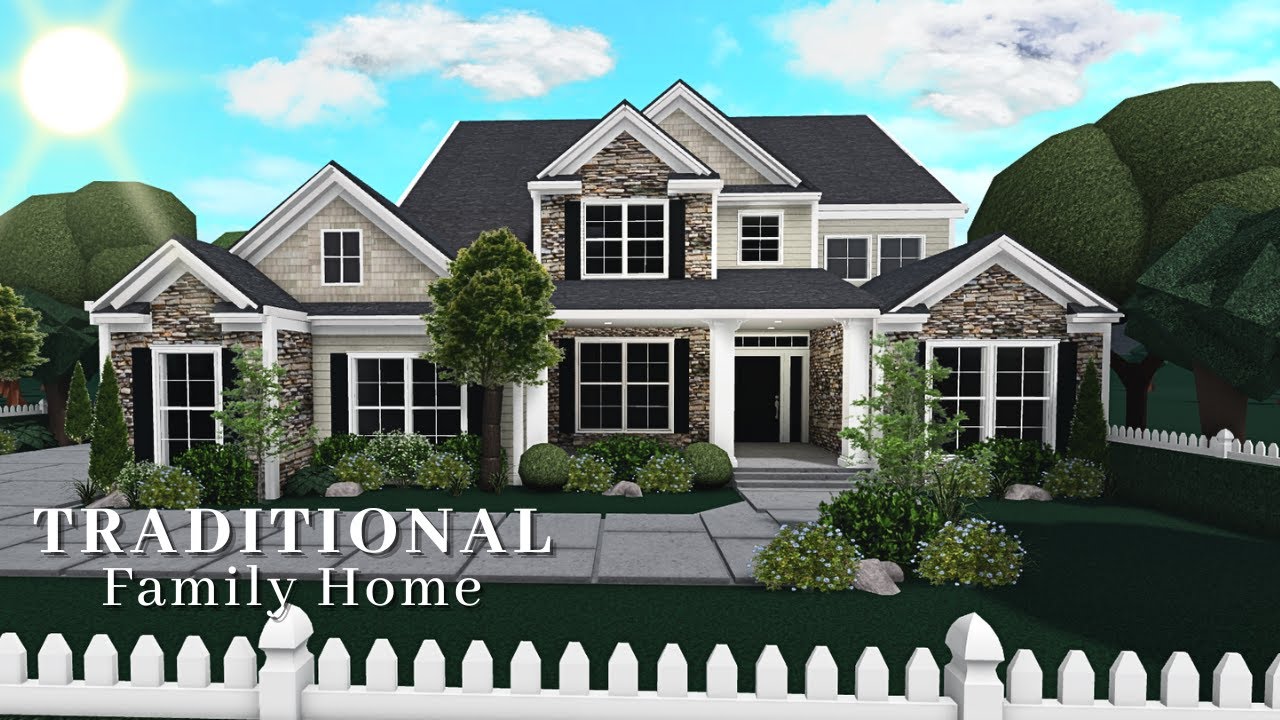 Bloxburg Traditional Family Home House Build Roblox Realistic Home