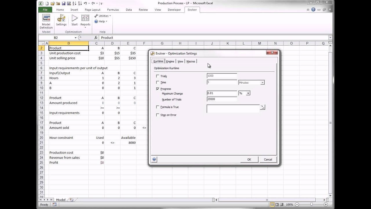 Evolver Settings And Algorithms Youtube