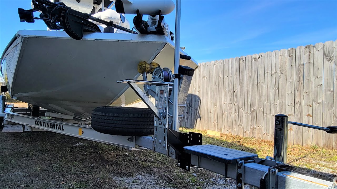 Boat Trailer Guide On Pads At Eileen Marvin Blog
