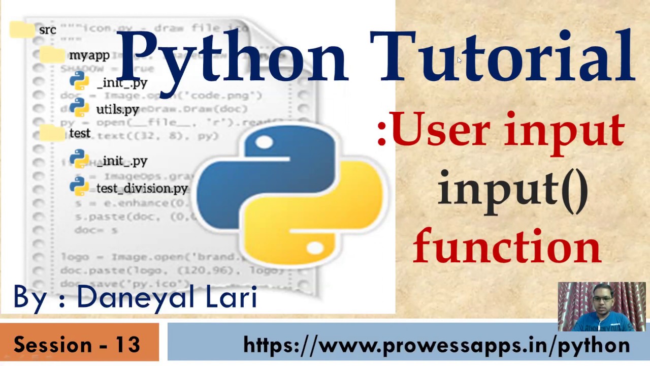 13 Python Tutorial For Beginners Input Function In Python Take