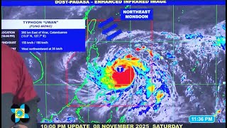 Typhoon Uwan Weather Update As Of 2am November 10 2025 From Dost Pagasa ...