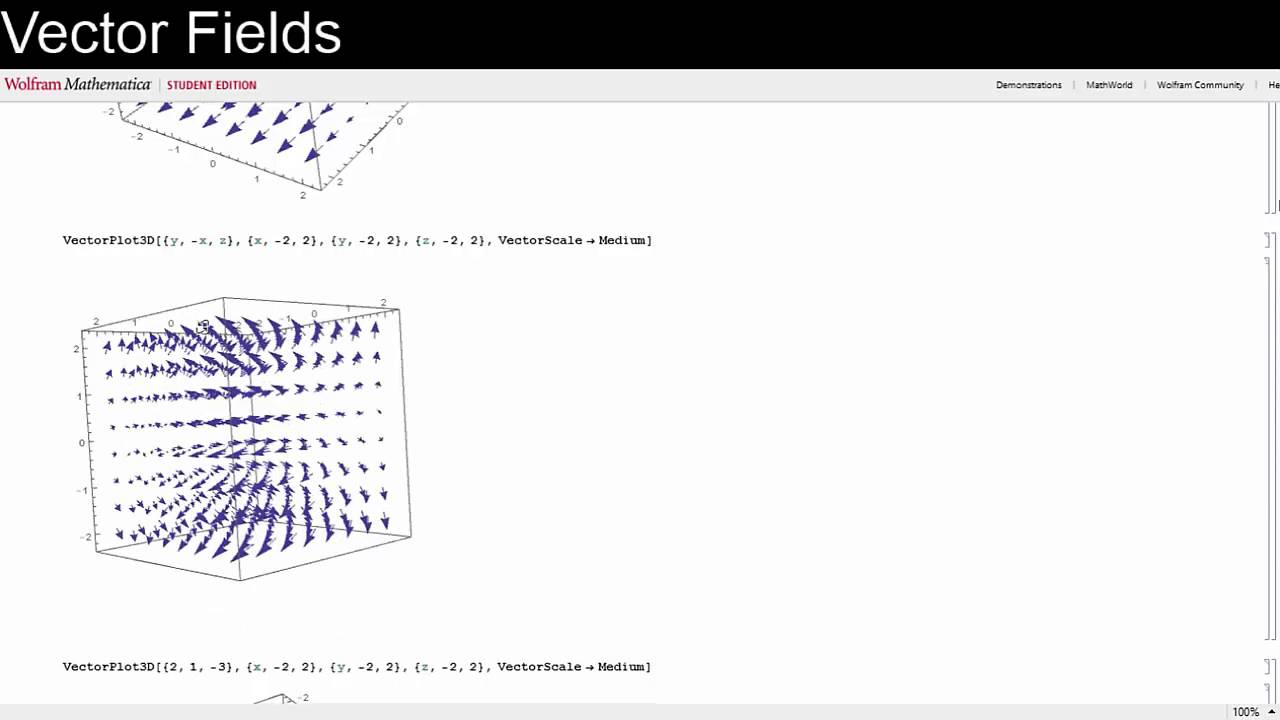 7 Mathematica Vector Fields Youtube