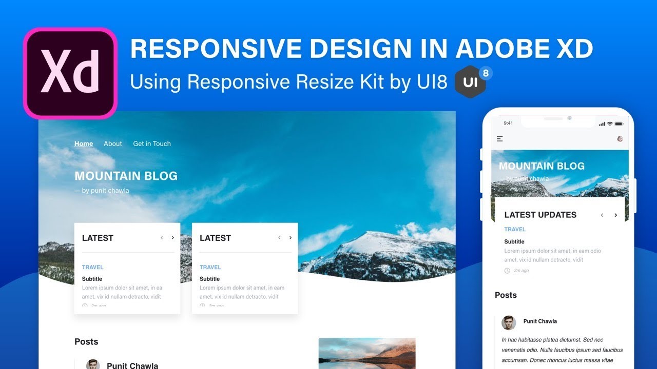 Responsive Web Design In Adobe Xd Responsive Resize Feature Design