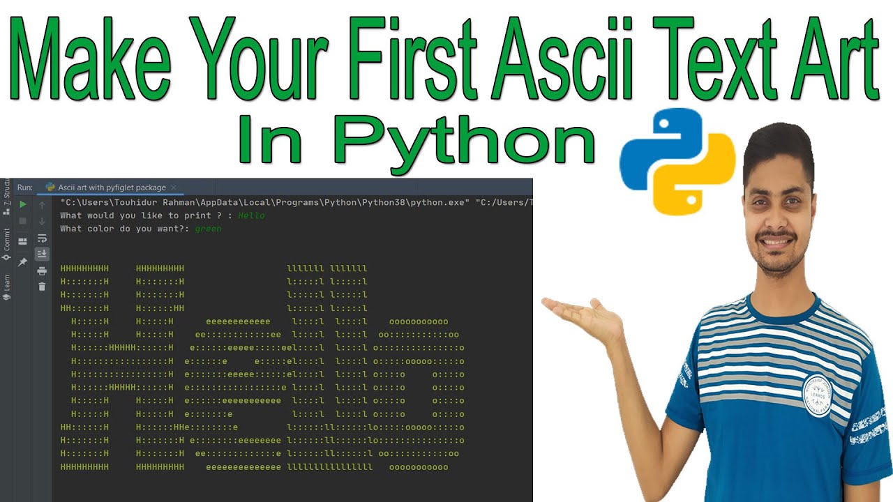 How To Make Awesome Ascii Art With Pyfiglet In Python Programming Youtube
