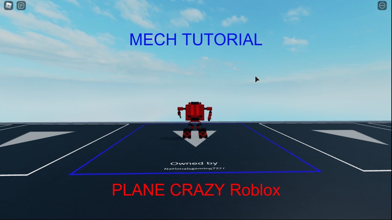 Mech Tutorial Plane Crazy Roblox Youtube