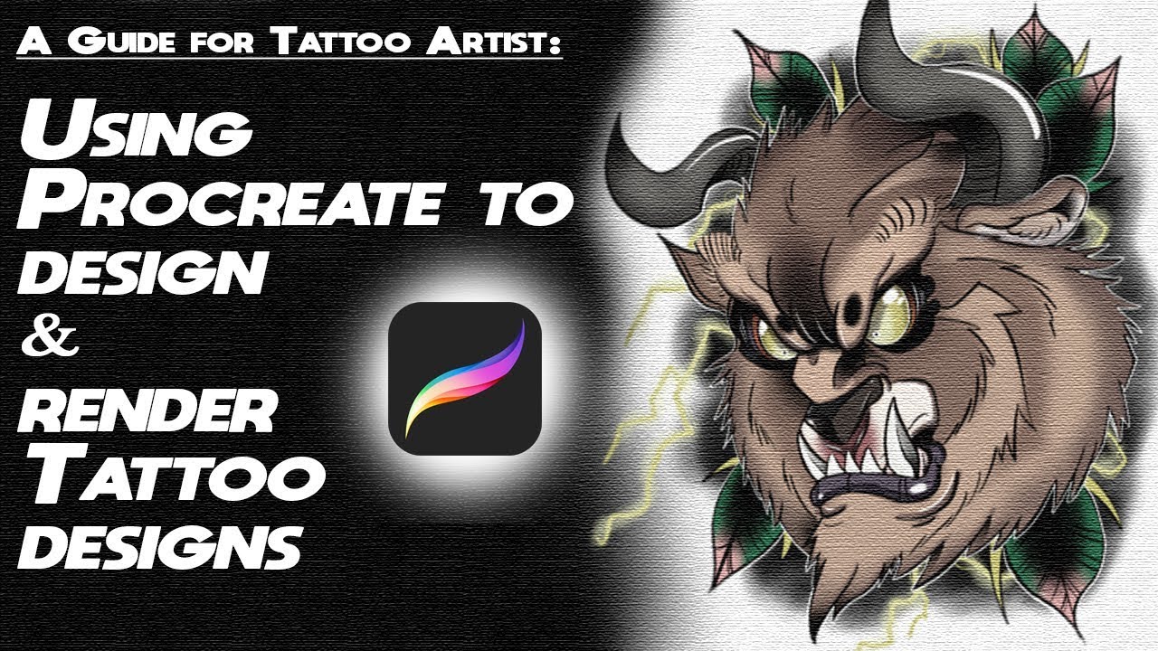 Procreate Tutorial A Beginners Guide For Tattoo Artist Youtube