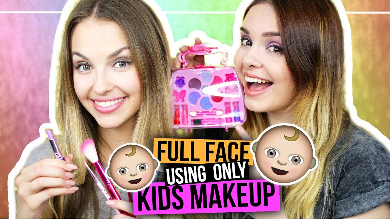 Full Face Using Only Kids Makeup Challenge Mit Xlaeta Makeup Nur Mit