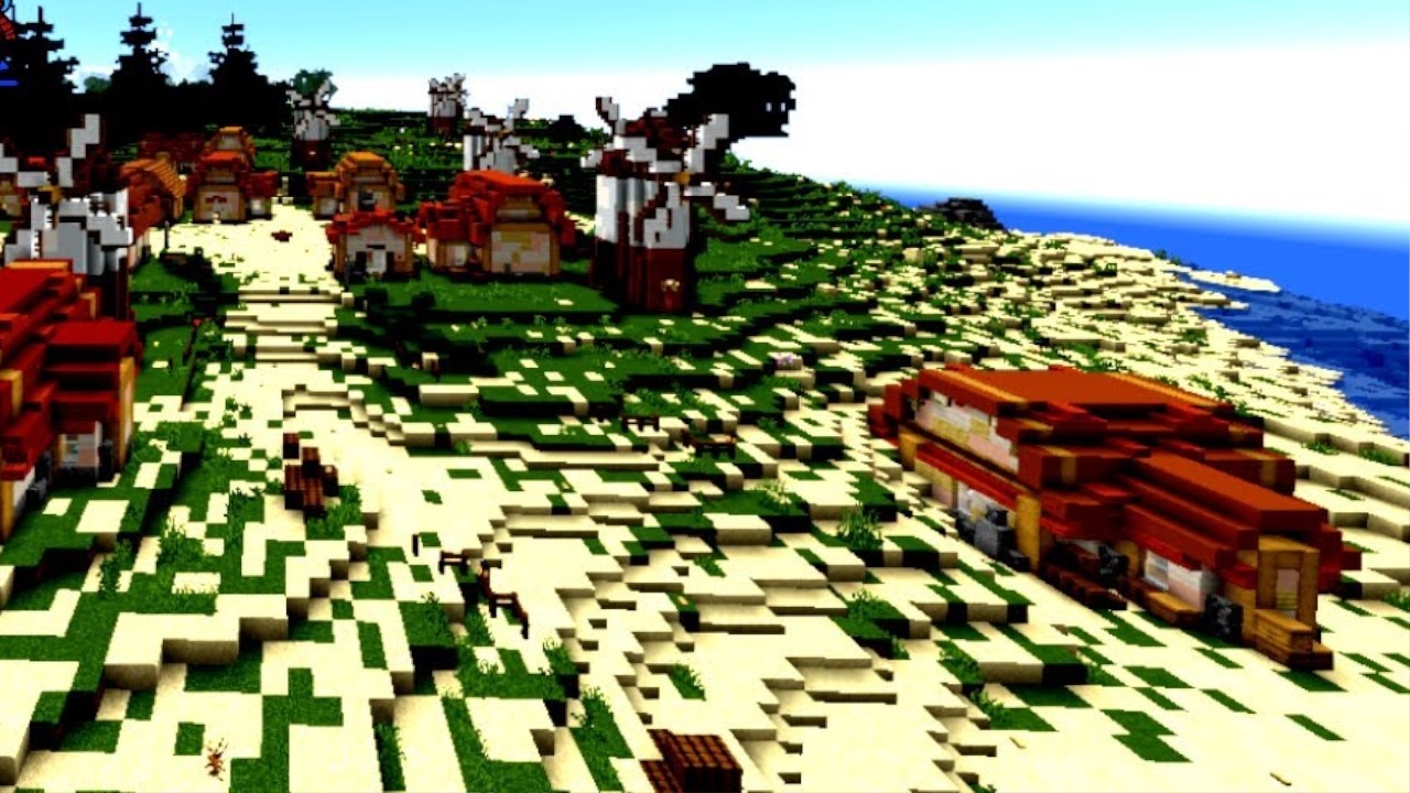Best Foosha Village One Piece Map For Bedrock And Forge ёяшм Youtube