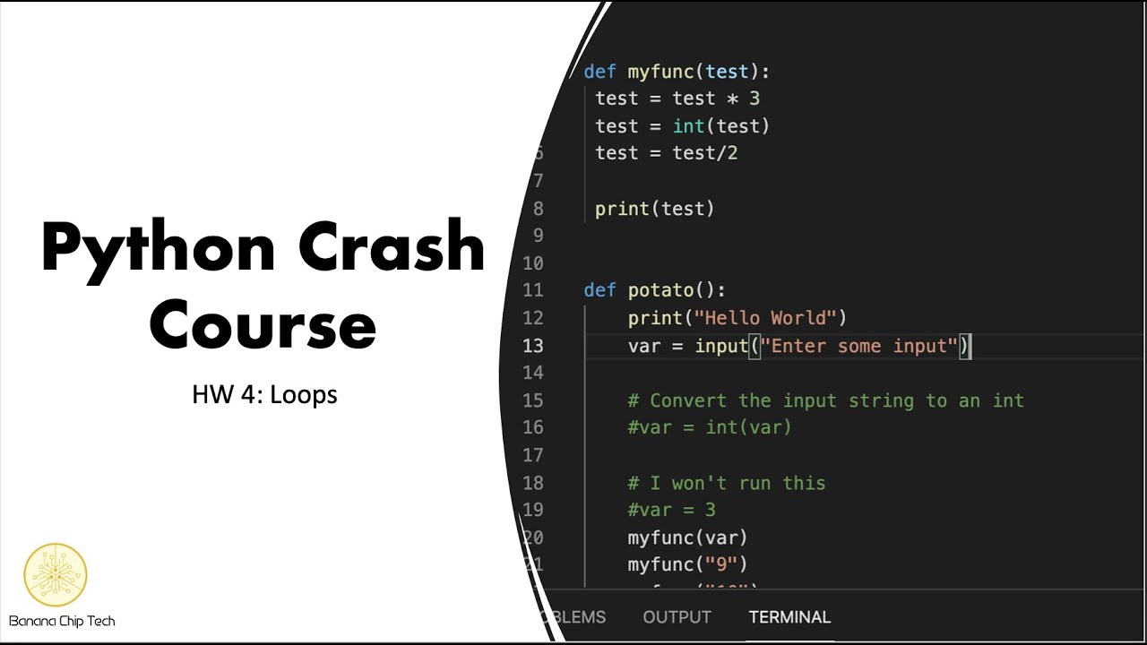 Loops Practice Questions Python Crash Course Hw4 Youtube