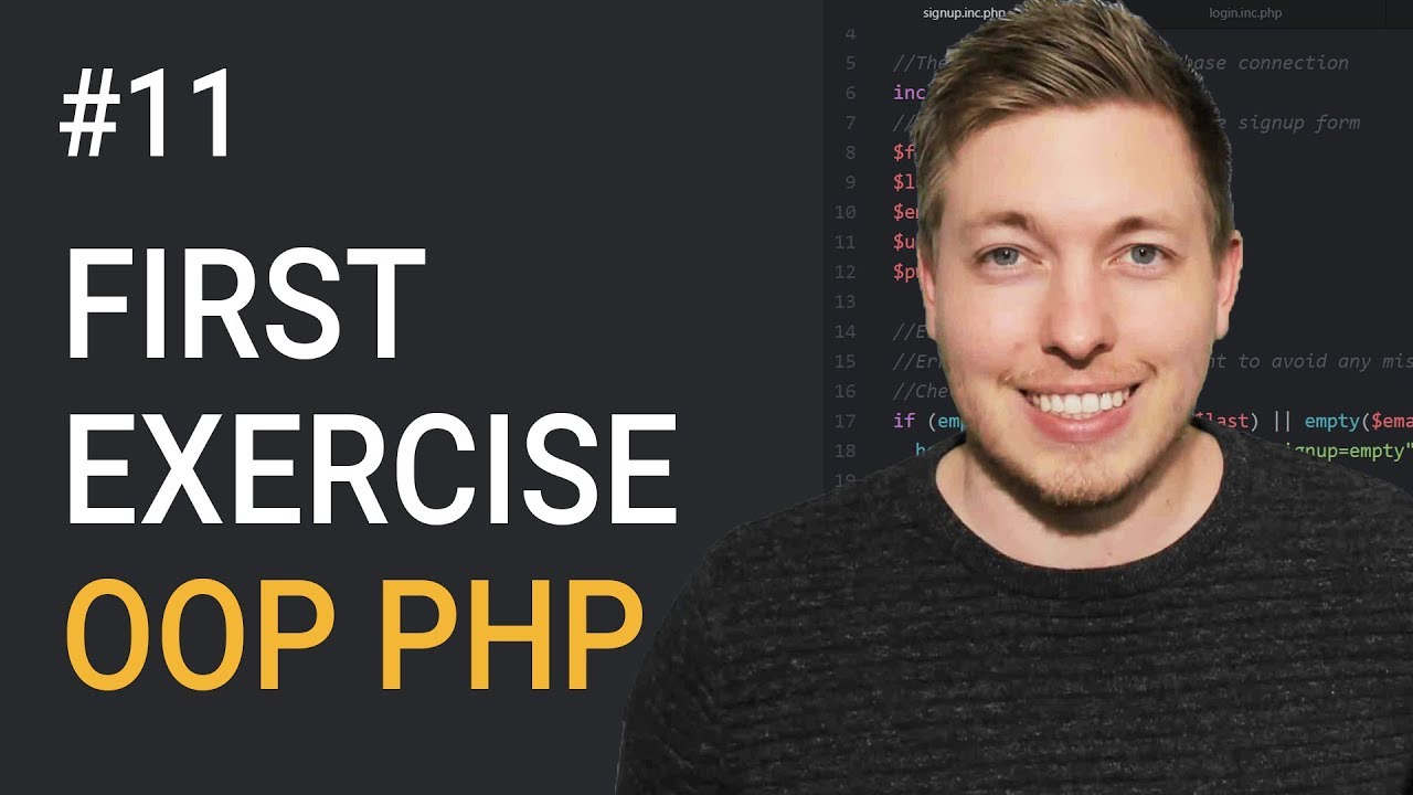 11 First Exercise In Oop Php Oop Php Exercise Object Oriented Php