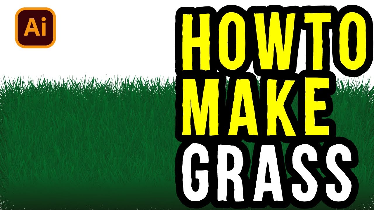 How To Make Grass Vector Texture Roughen Tool Adobe Illustrator