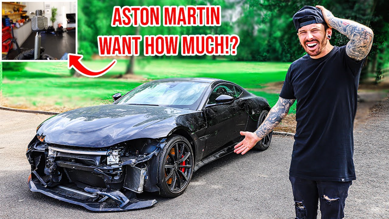 Rebuilding A Wrecked 2019 Aston Martin Vantage Pt1 Youtube