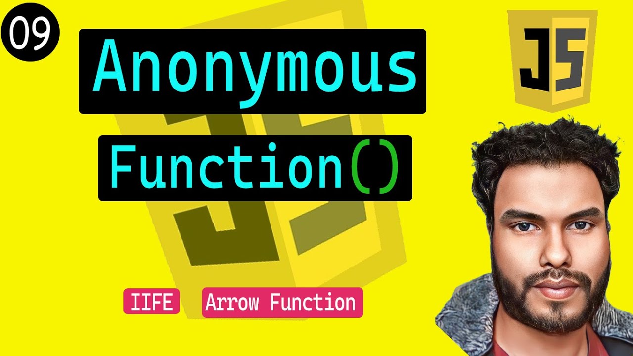 09 Anonymous Function In Javascript Iife Arrow Functions Youtube