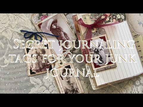 Making Secret Journaling Tags For Your Junk Journal Ruby And Pearl Xo
