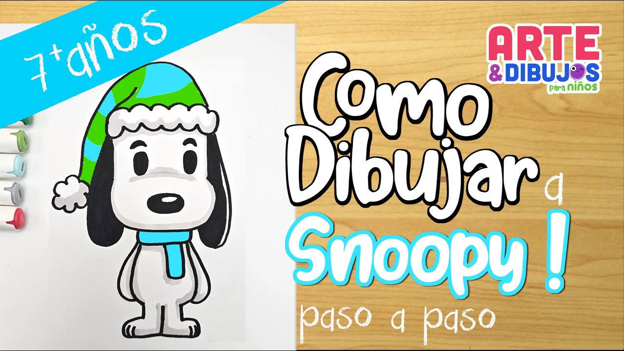 Como Dibujar A Snoopy Arte Y Dibujos Para Niños Navidad Youtube