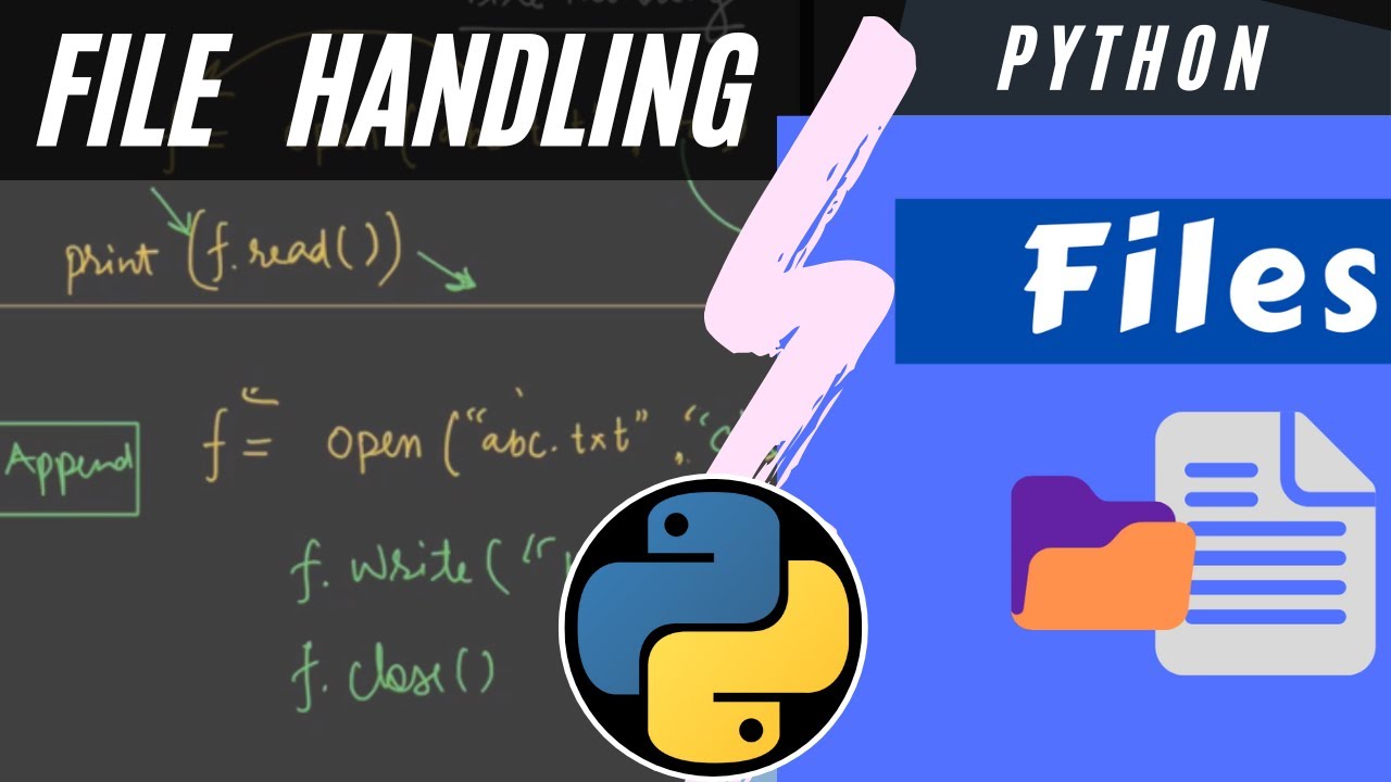 12 File Handling In Python I O Python Tutorial For Beginners