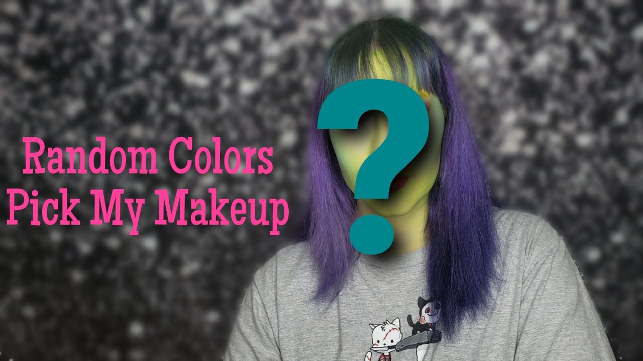 Random Color Generator Picks My Makeup Makeup Challenge Youtube