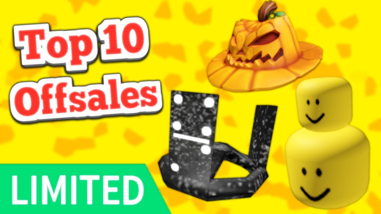 Top 10 Roblox Offsale Items That Should Go Limited Part 2 Youtube
