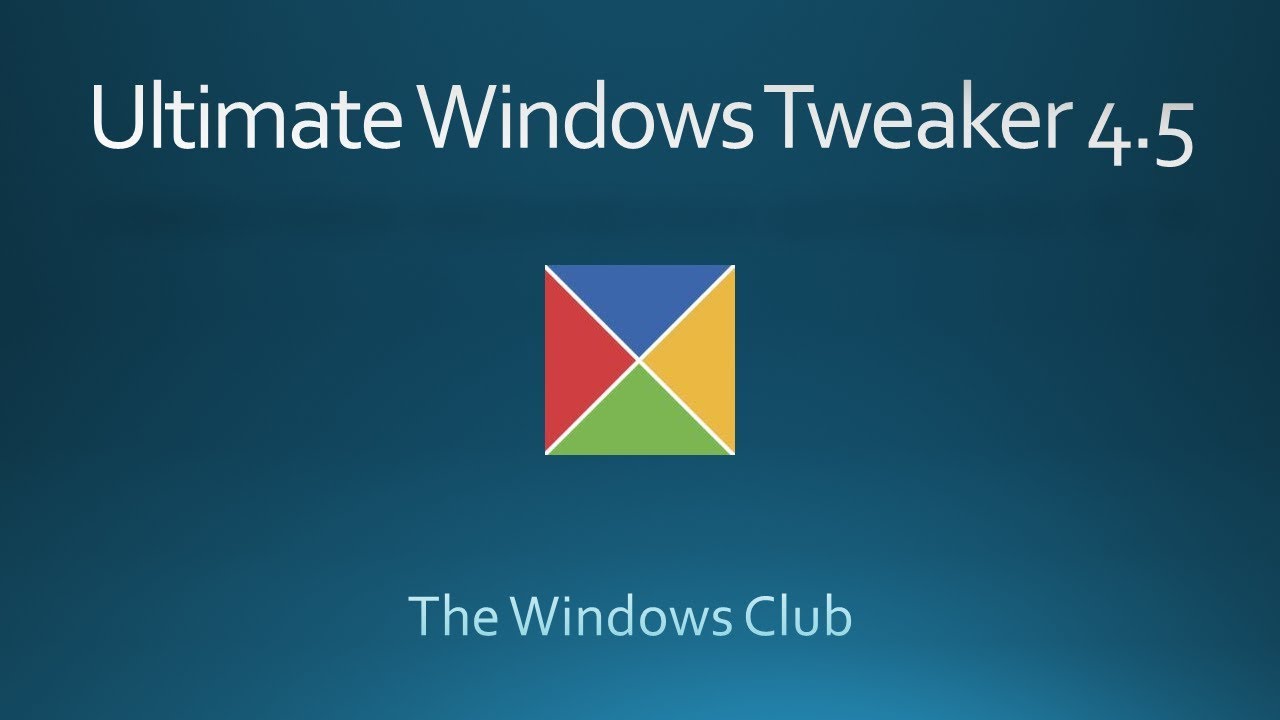 Ultimate Windows Tweaker 4 5 Youtube