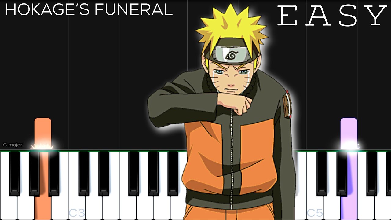 Naruto Ost Hokage S Funeral Easy Piano Tutorial Akkorde Chordify