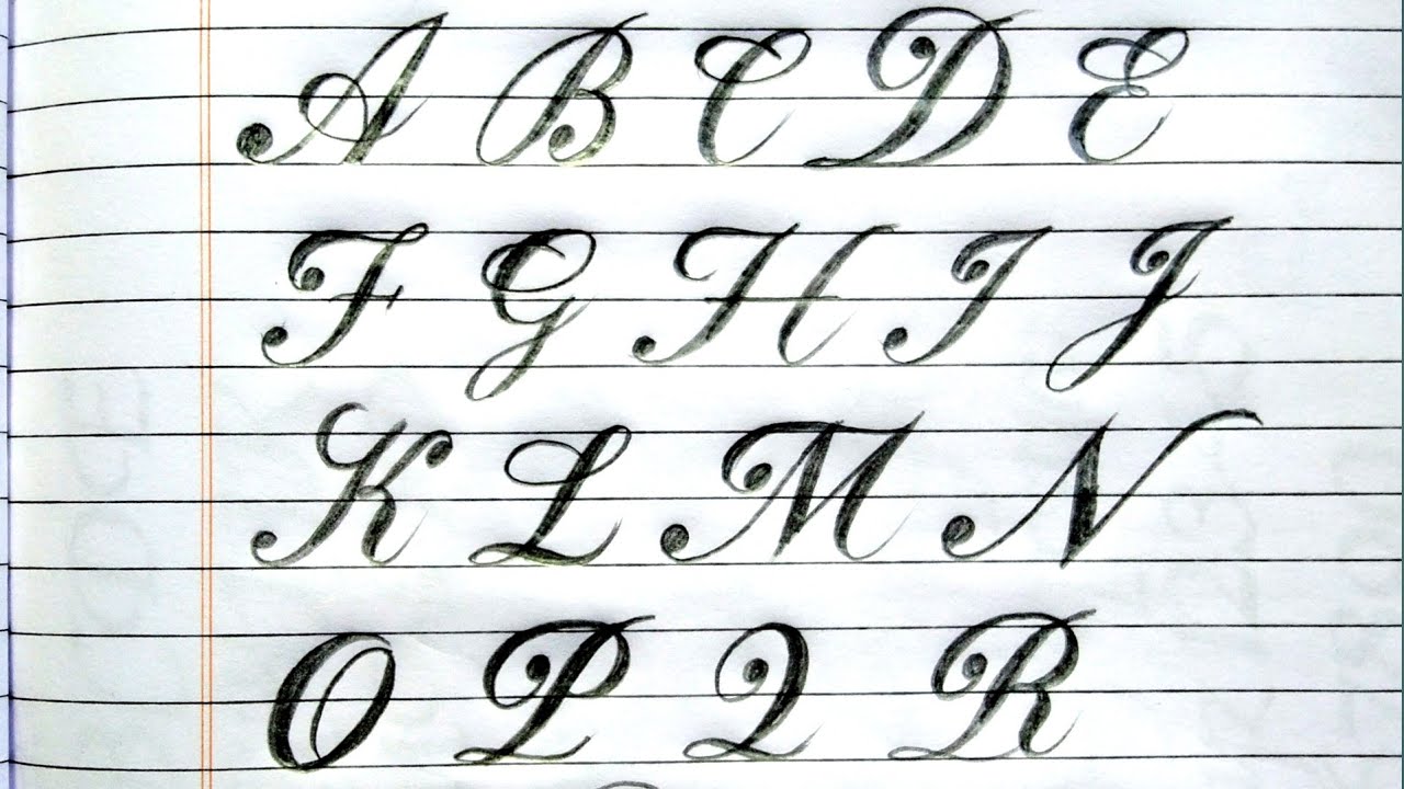 Fancy Cursive Writing Alphabet Infoupdate Org