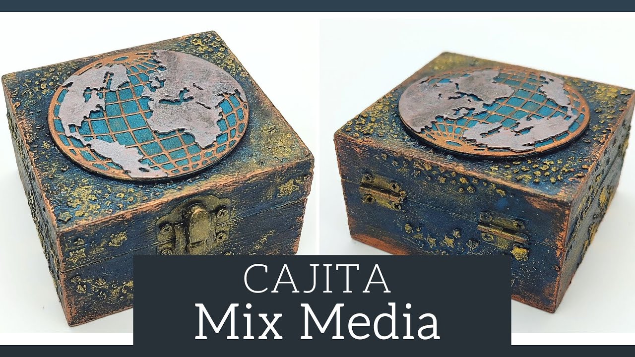 Cajita Mix Media Tutorial Lluna Nova Scrap Youtube