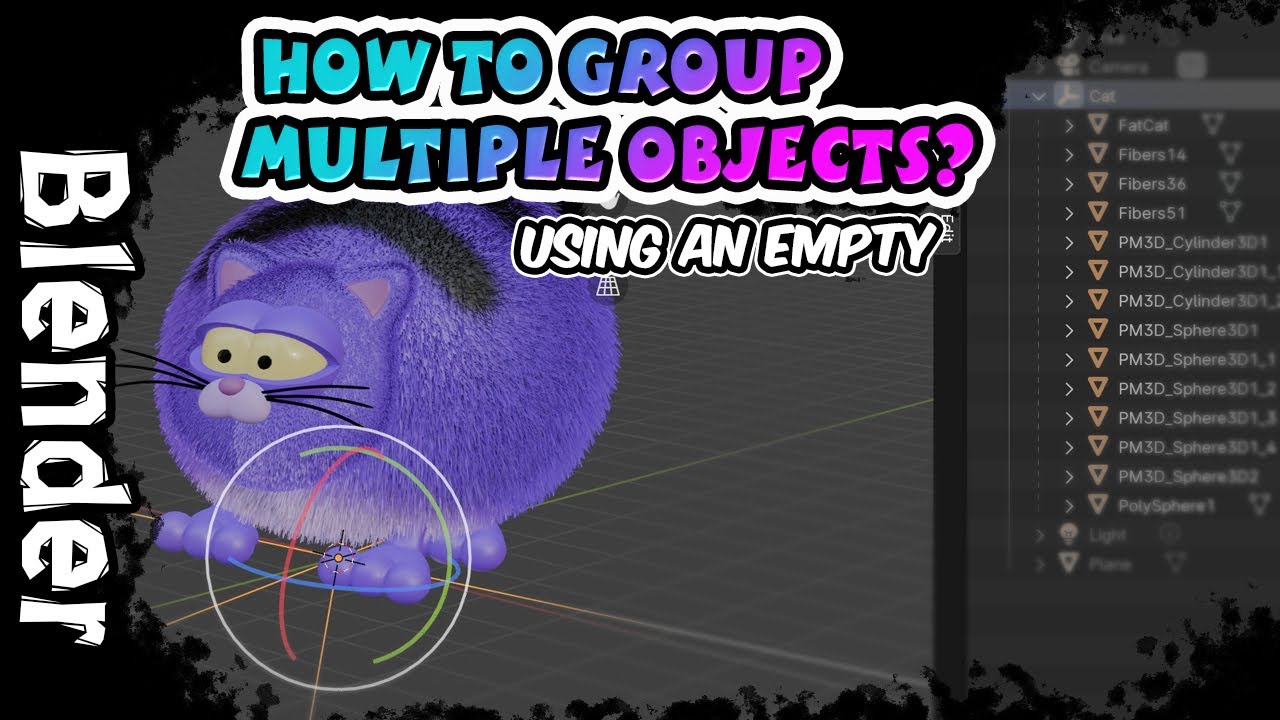 How To Group Multiple Objects In Blender Youtube